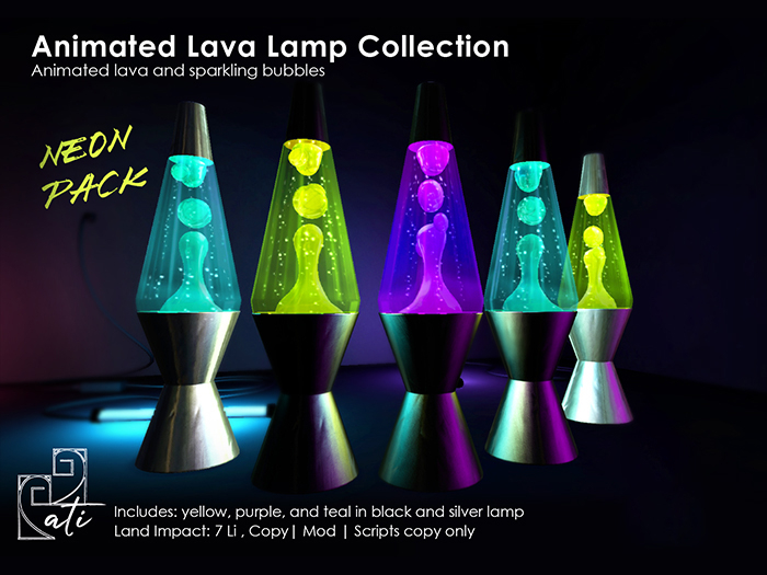 Second Life Marketplace - ati: Animated Lava Lamps_Neons